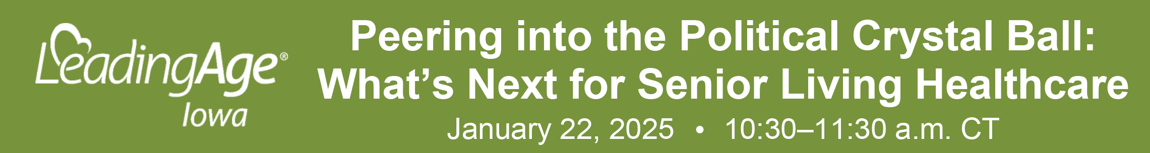Peering into the Political Crystal Ball: What’s Next for Senior Living ...